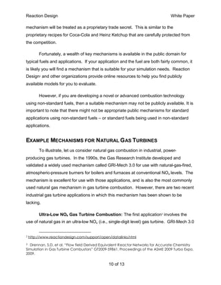 Using a Detailed Chemical-Kinetics Mechanism to Ensure Accurate ...
