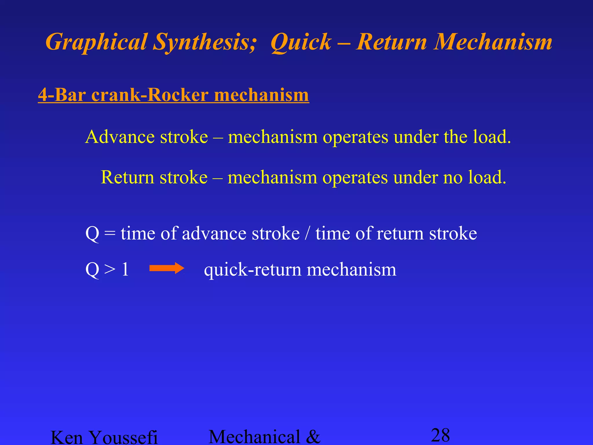 Mechanism synthesis, graphical | PPT