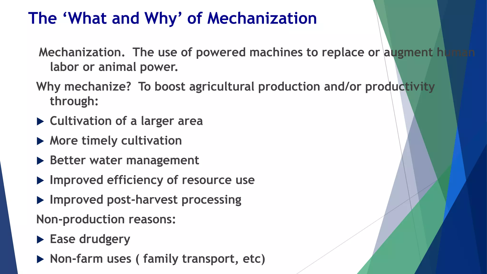 Mechanization and Agricultural Productivity in Asia: Alternative ...