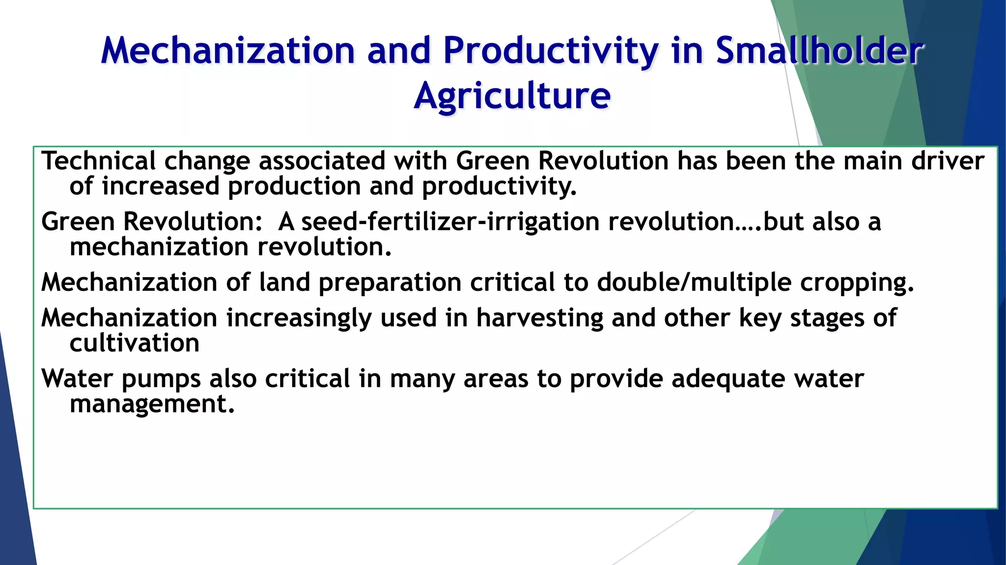Mechanization and Agricultural Productivity in Asia: Alternative ...