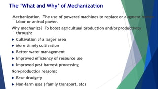 Mechanization and Agricultural Productivity in Asia: Alternative ...
