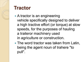 Mechanization in agriculture | PPTX