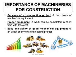 Mechanization in construction_Advanced Construction Technology ...