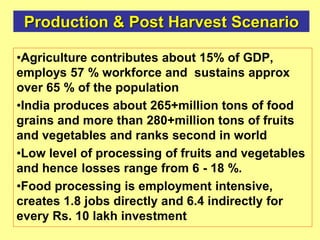 Mechanization of post harvest operations in horticultural crops | PPT