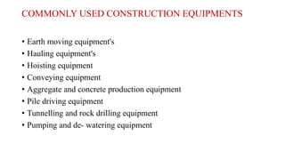 Mechanized construction | PPTX