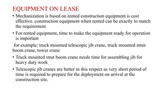 Mechanized construction | PPTX