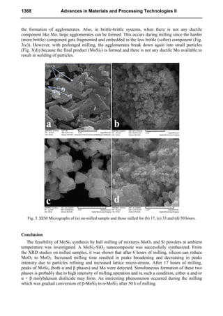 Mechanochemical reduction of MoO3 powder by silicone to synthesize ...