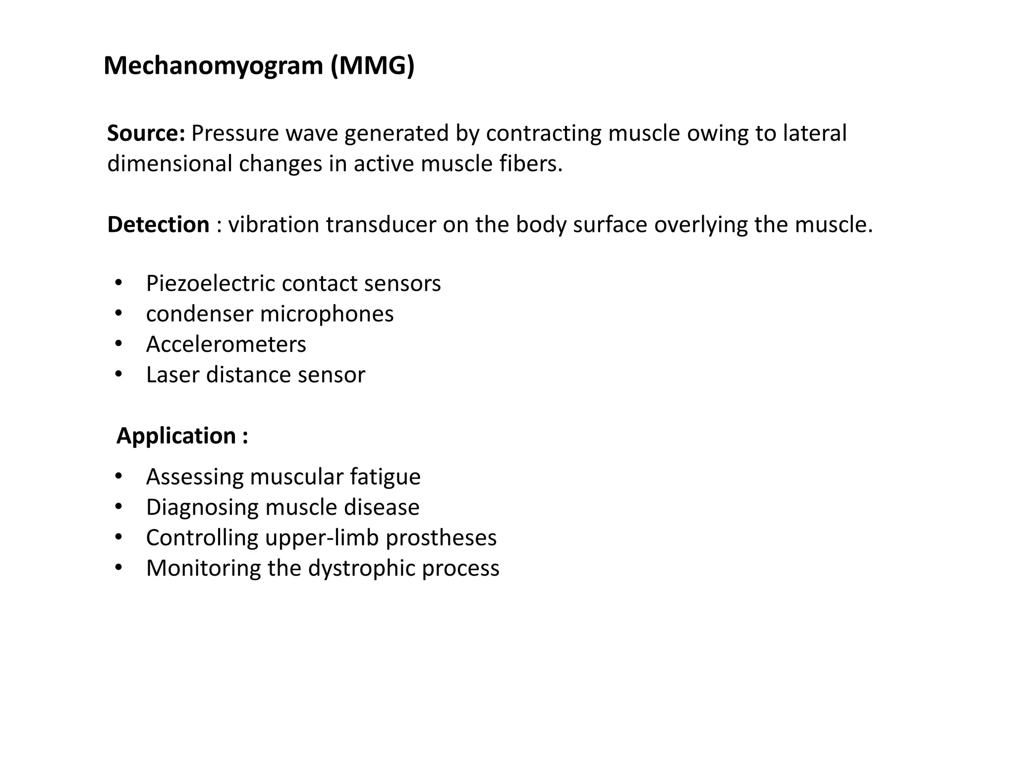 Mechanomyogram chandra sen vikram | PDF