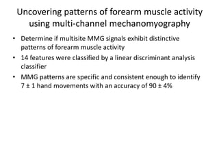 Mechanomyogram chandra sen vikram | PDF