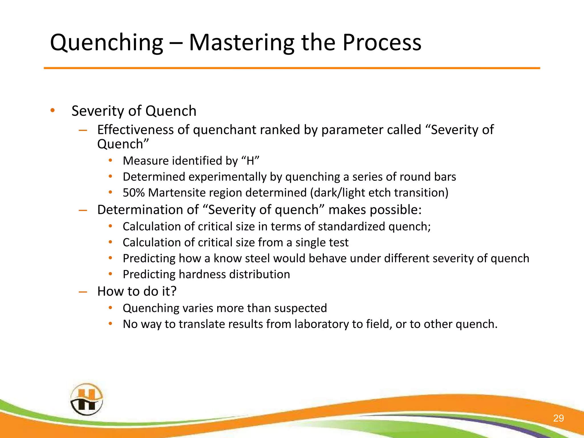 Heat Treating: The How and Why of Quenching Metal Parts | PPT