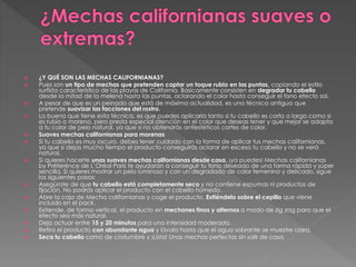 Mechas californianas