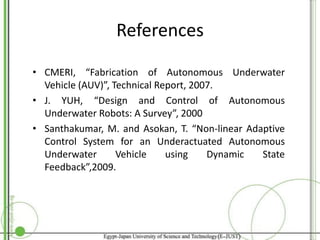 Autonomous Underwater Vehicle (AUV) | PPTX
