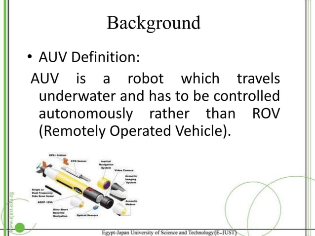 Autonomous Underwater Vehicle (AUV) | PPTX