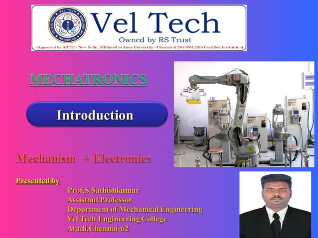 Mechatronics | PPT | Robotics | Technology & Computing