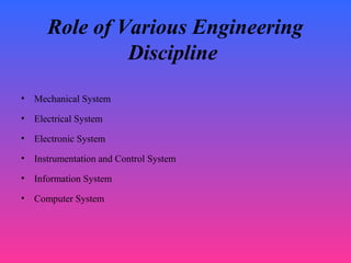 Mechatronics | PPT | Robotics | Technology & Computing
