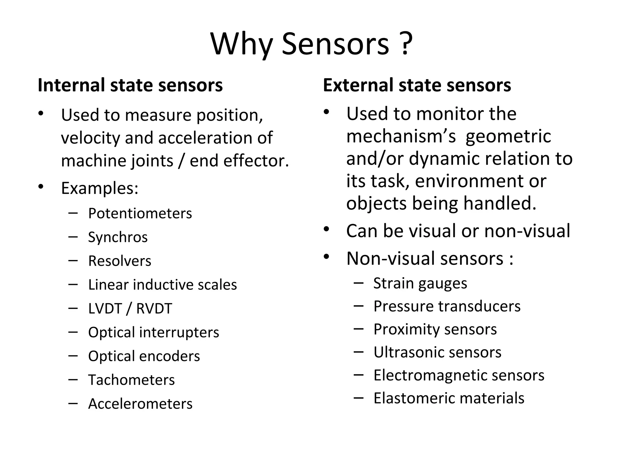 Mechatronics sensors1.1 | PPT | Computer Peripherals | Computing