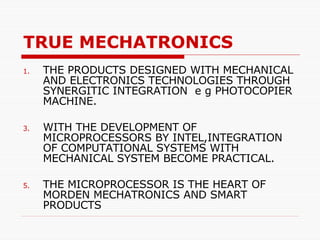 Mechatronics An Introduction | PPT