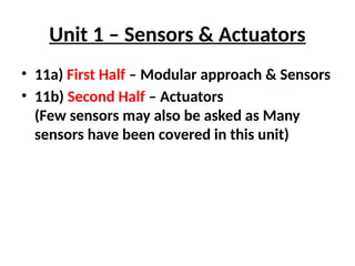 Mechatronics & IOT Unit split up - Slideshare.pptx