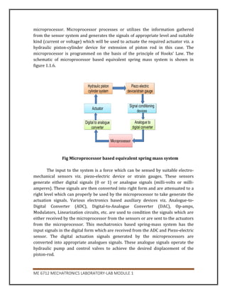 Mechatronics lab | PDF