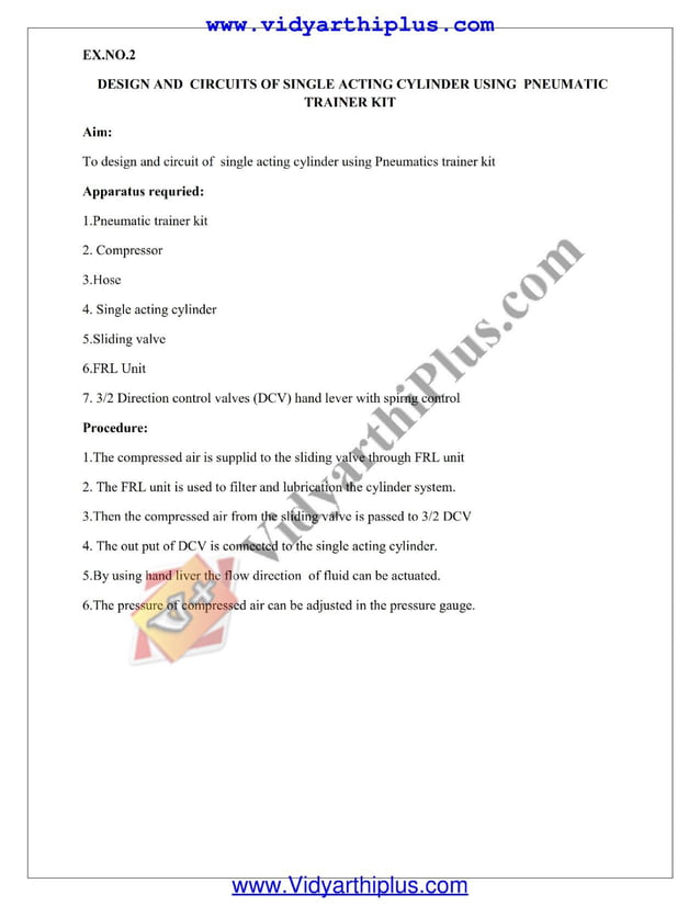 Mechatronics lab manual | PDF