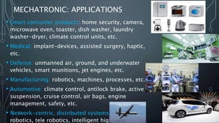 Mechatronics lec 1& 2 | PPTX