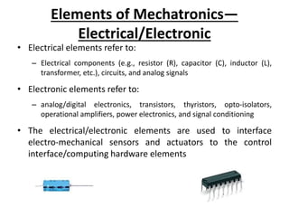 Mechatronics lect1 | PPTX