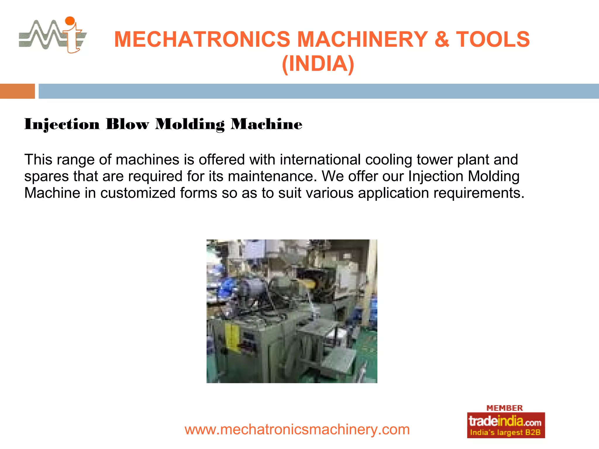 Mechatronics Machinery & Tools India | PPT