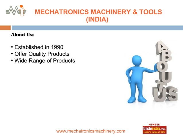 Mechatronics Machinery & Tools India | PPT