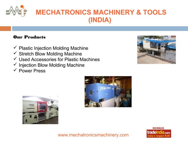 Mechatronics Machinery & Tools India | PPT