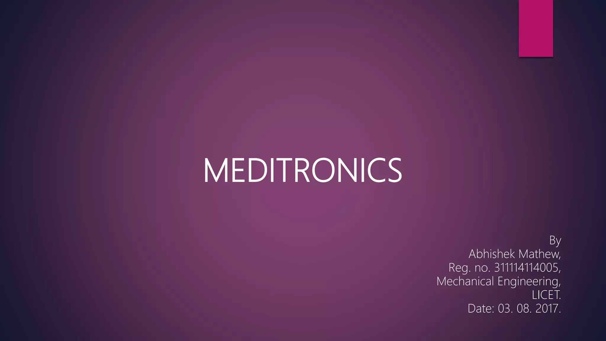 Meditronics | PPT