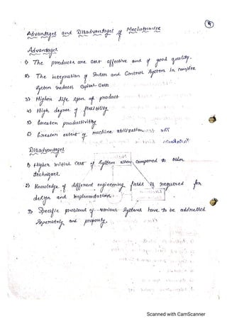 Mechatronics_Unit 1_K C KARTHIK | PDF