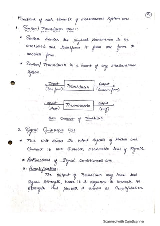 Mechatronics_Unit 1_K C KARTHIK | PDF
