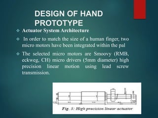 Mech biomechatronic hand ppt | PPTX