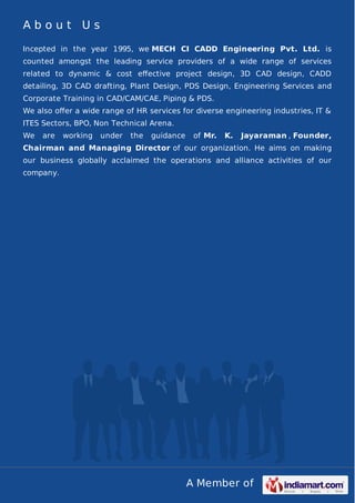 MECHCI CAD Engineering Pvt. Ltd., Chennai, Engineering Solutions | PDF