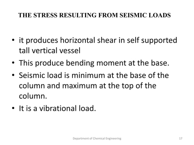 Design of Tall Vessels (Distillation columns) | PPTX