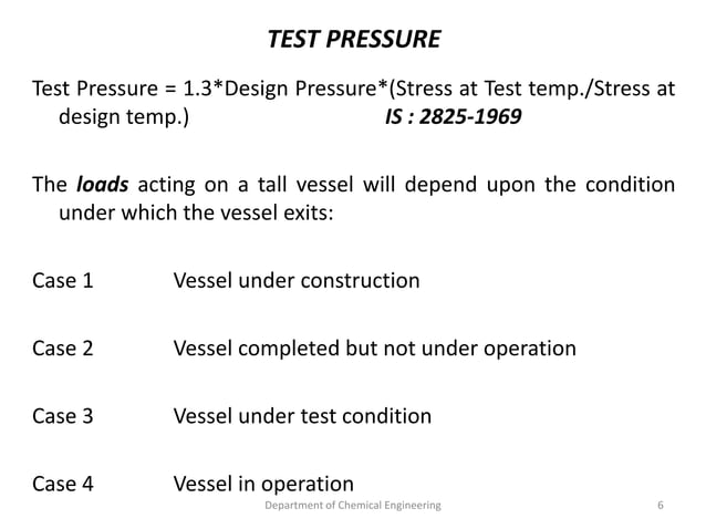 Design of Tall Vessels (Distillation columns) | PPTX