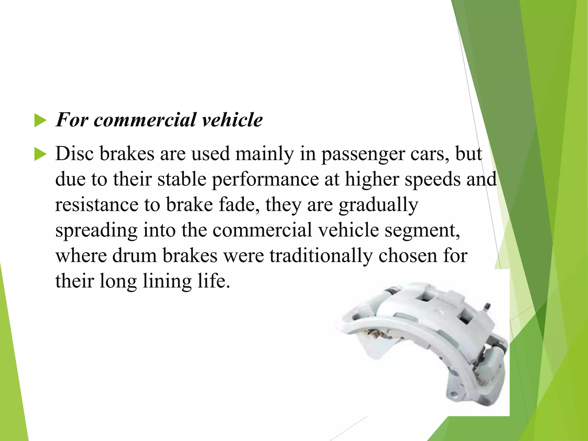 Mech disc brakes ppt | PPTX