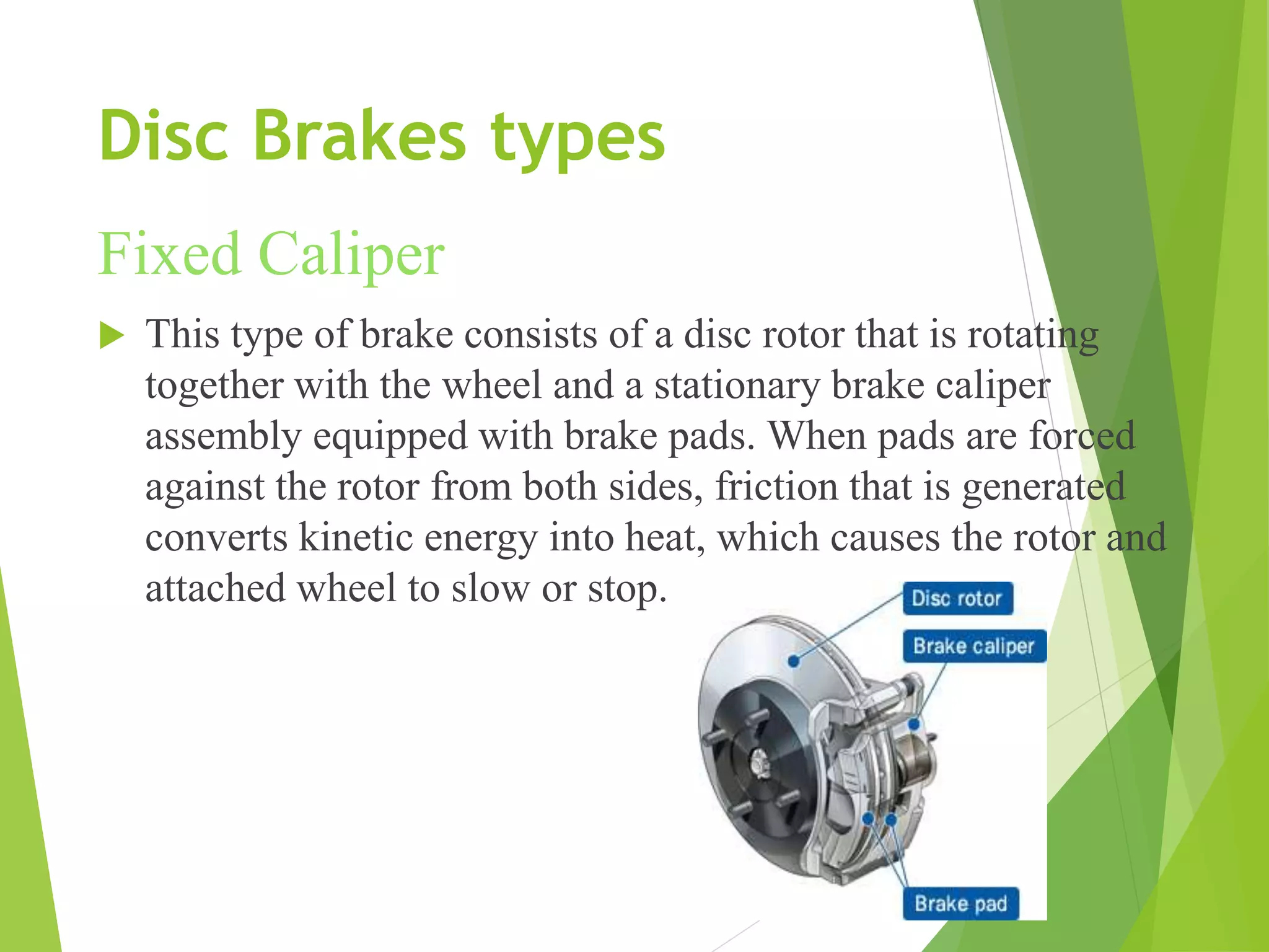 Mech disc brakes ppt | PPTX
