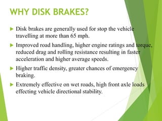 Mech disc brakes ppt | PPTX