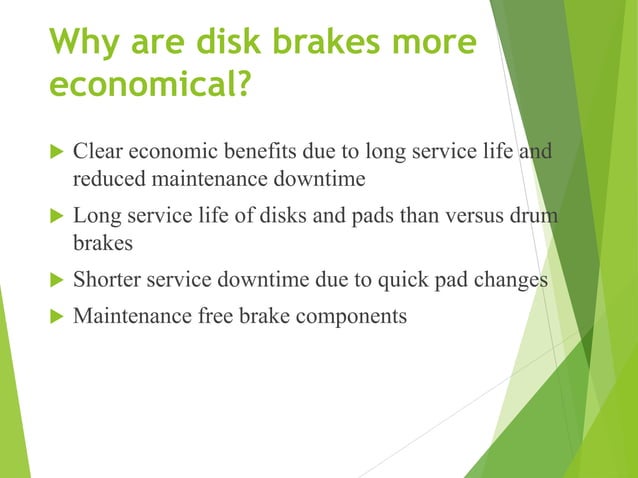 Mech disc brakes ppt | PPTX | Auto Parts | Automotive