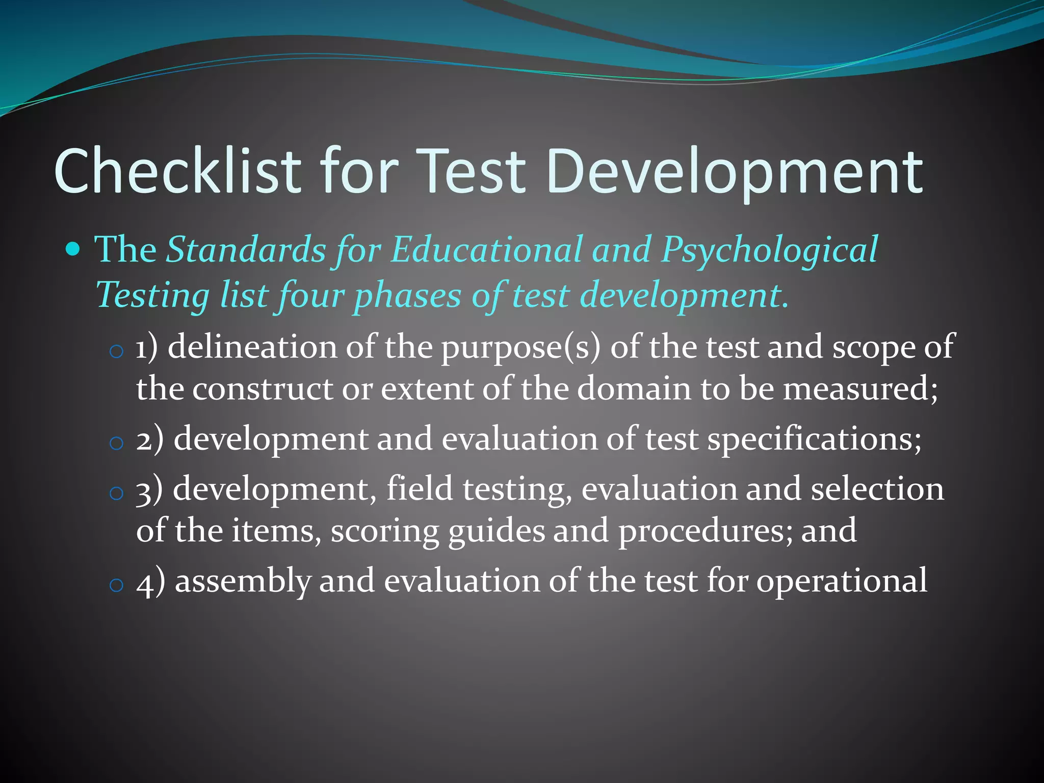 M&E Checklist | PPTX