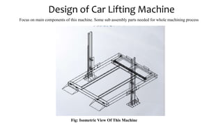 Mechical car lift ( without power consumption) | PPTX