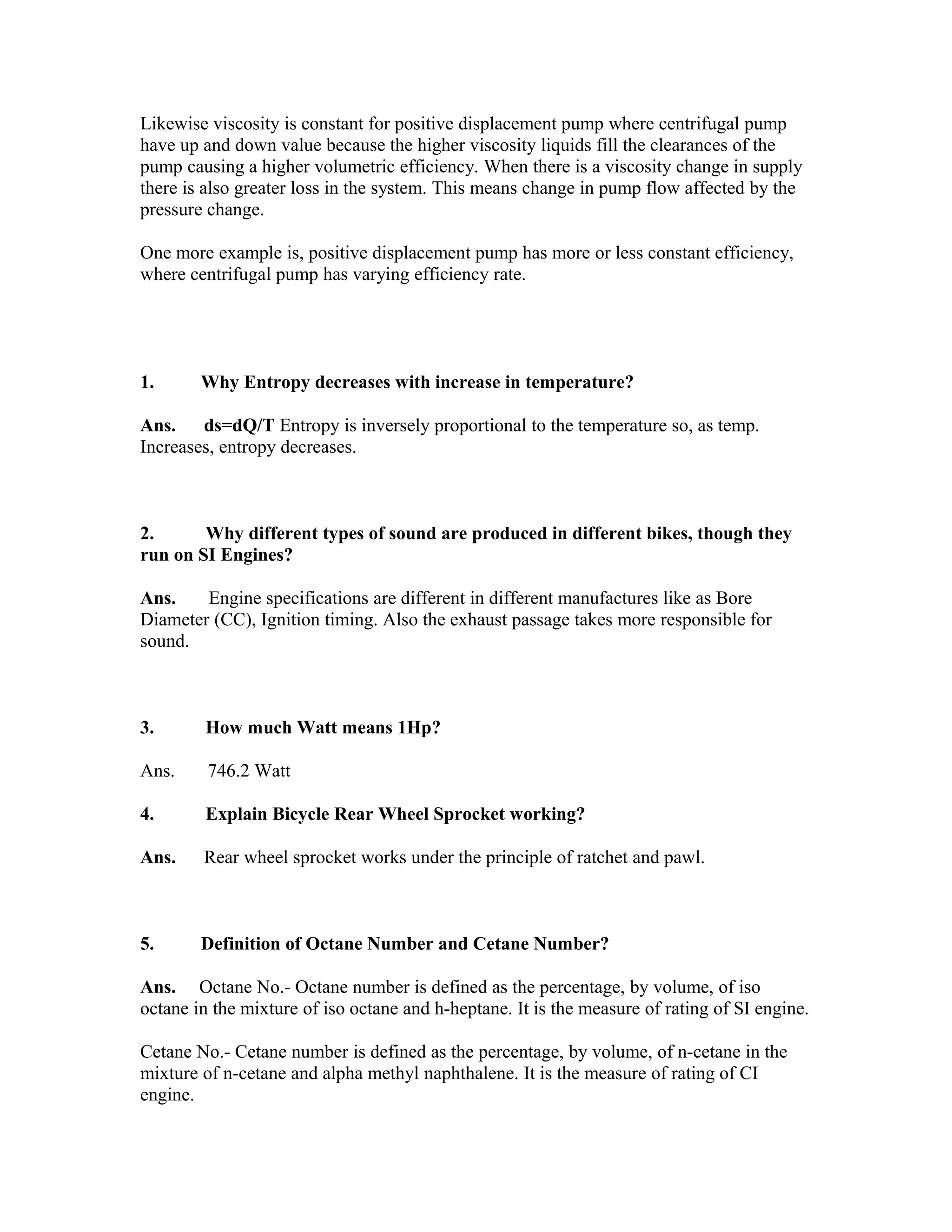 mechanical engg interview question | DOC