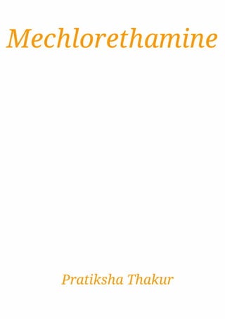 Mechlorethamine | PDF