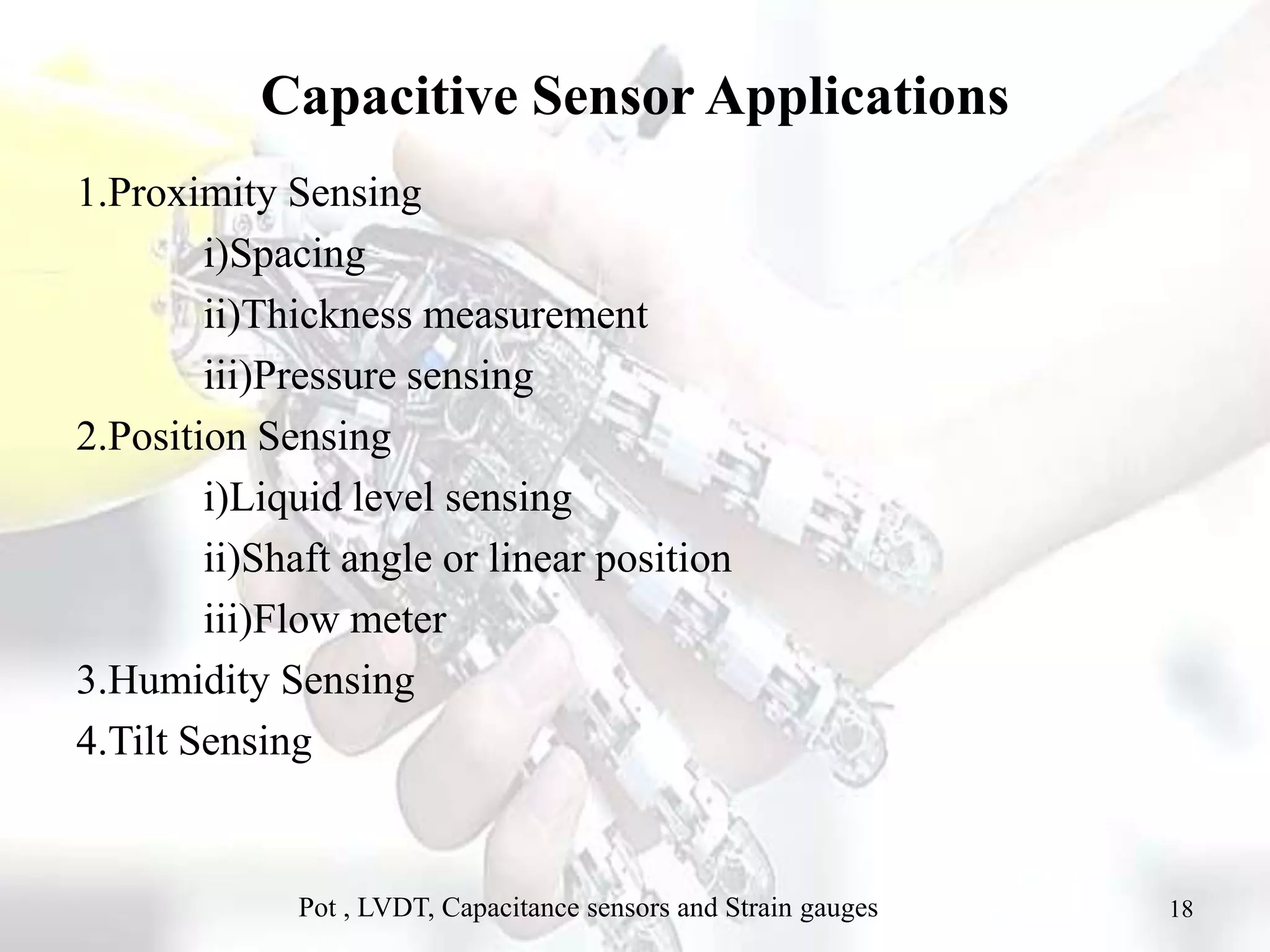 Sensors and its classification 1 | PPTX