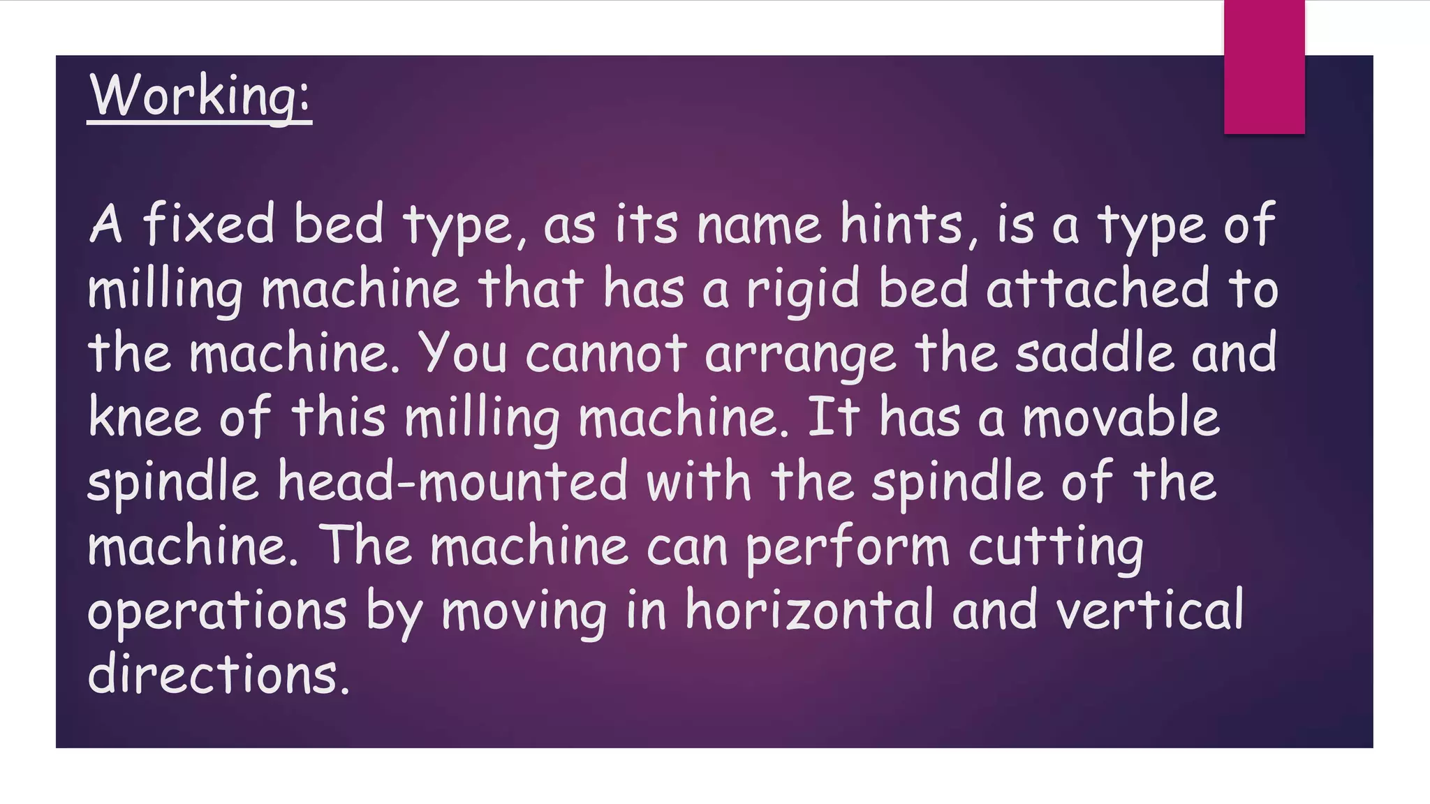 Types of Milling Machines | PPTX
