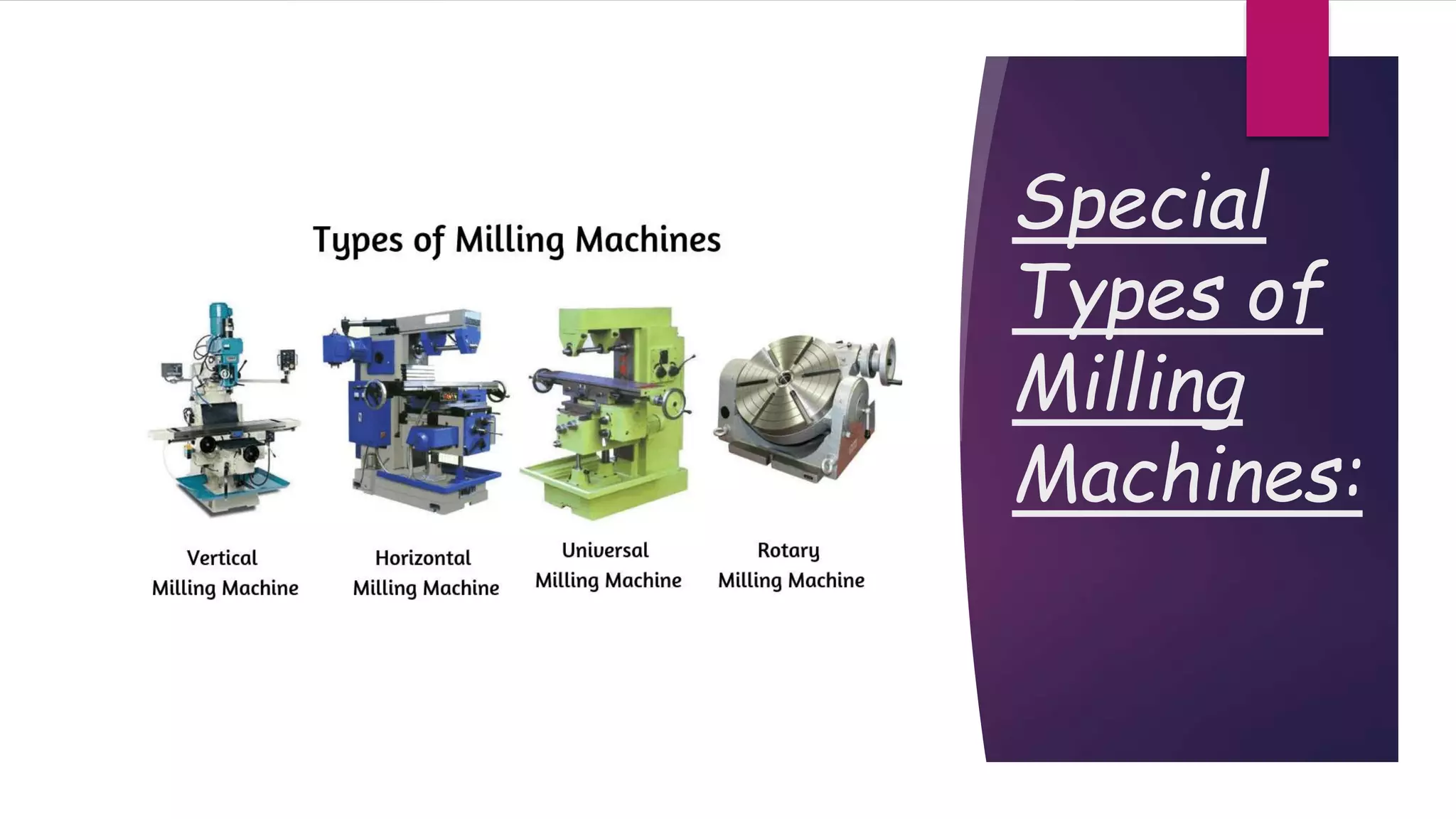 Types of Milling Machines | PPTX