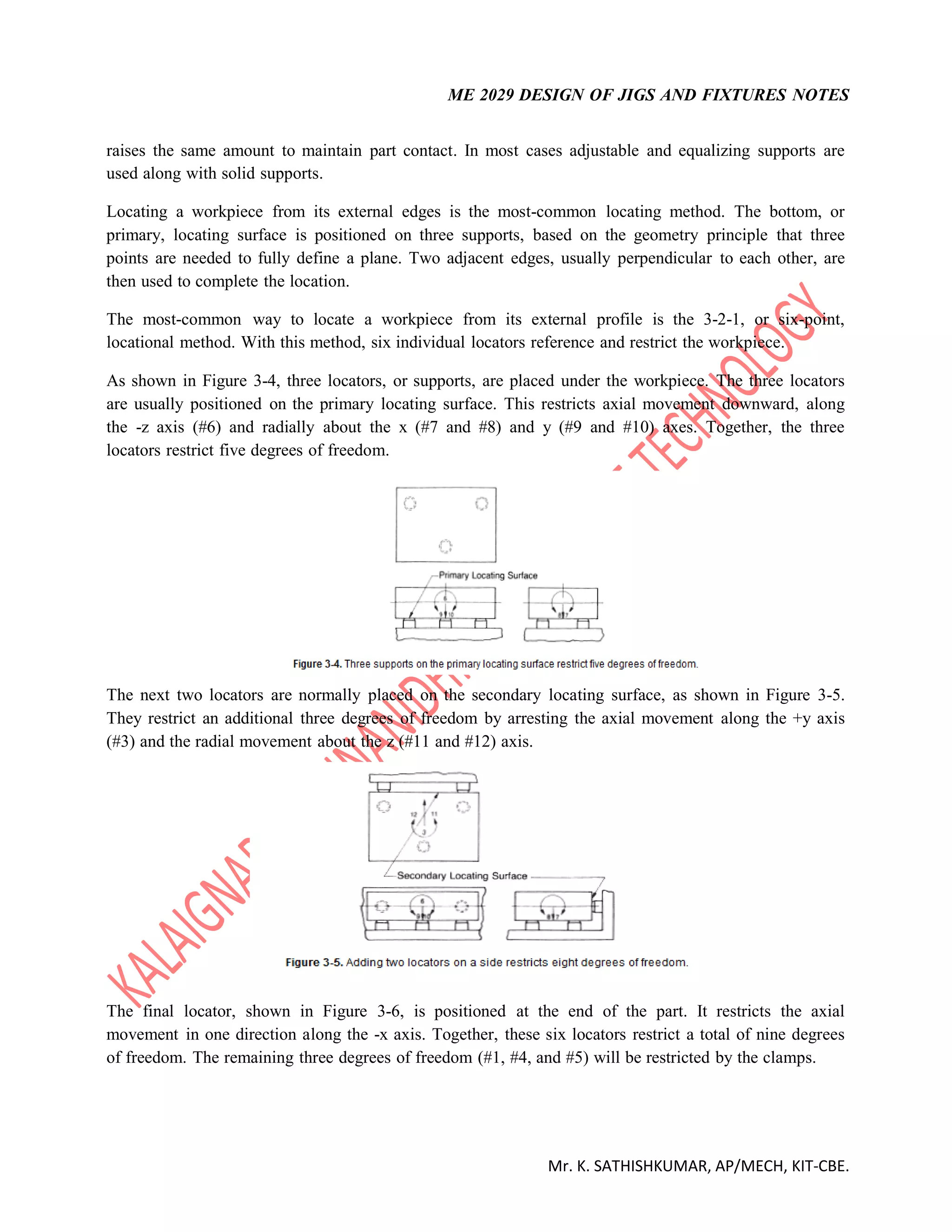 ME 2029 - DESIGN OF JIGS AND FIXTURES NOTES BY Mr.K.SATHISHKUMAR/AP ...
