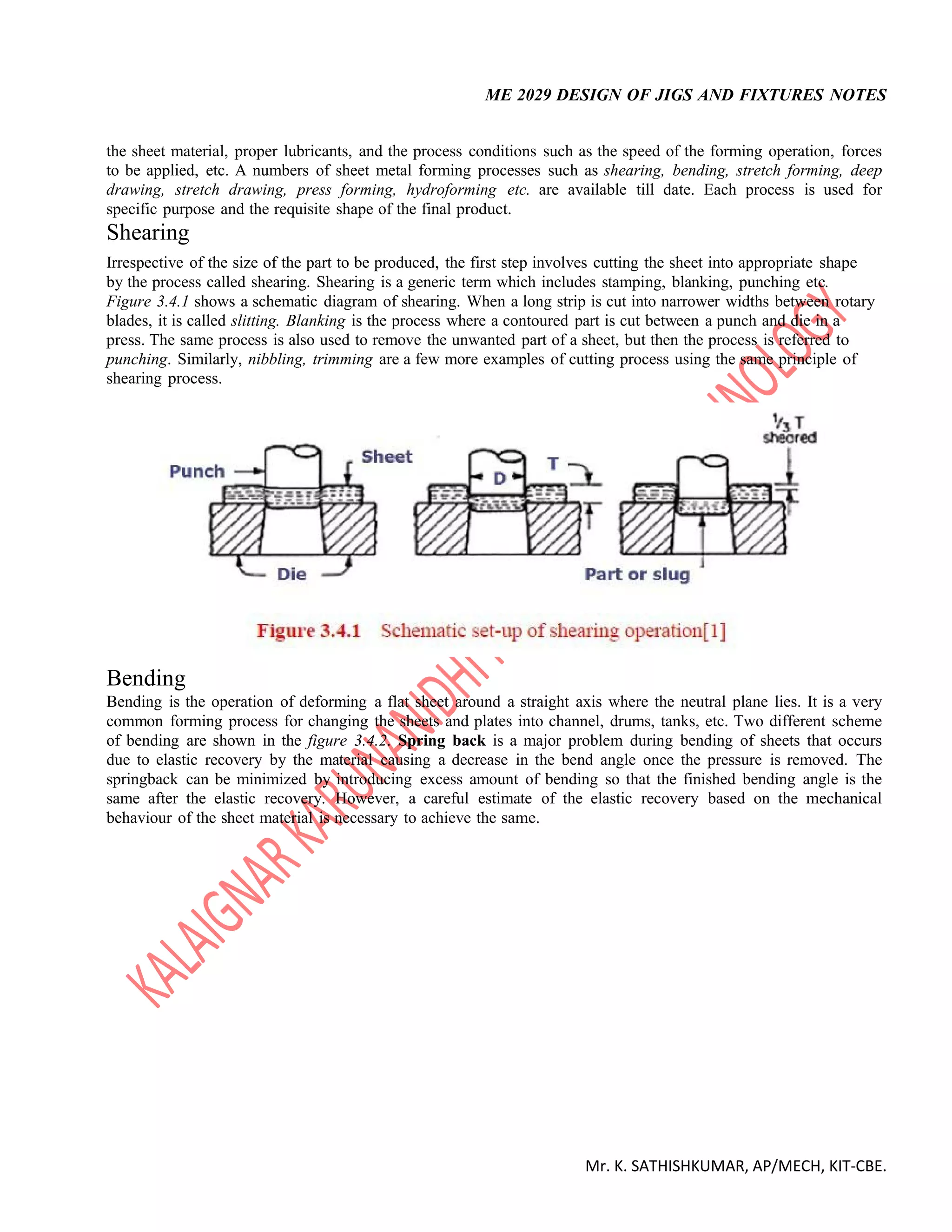 ME 2029 - DESIGN OF JIGS AND FIXTURES NOTES BY Mr.K.SATHISHKUMAR/AP ...