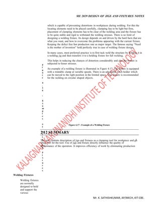ME 2029 - DESIGN OF JIGS AND FIXTURES NOTES BY Mr.K.SATHISHKUMAR/AP ...